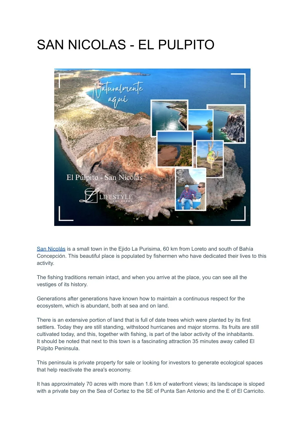 PPT - San Nicolas - El Pulpito PowerPoint Presentation, free download ...