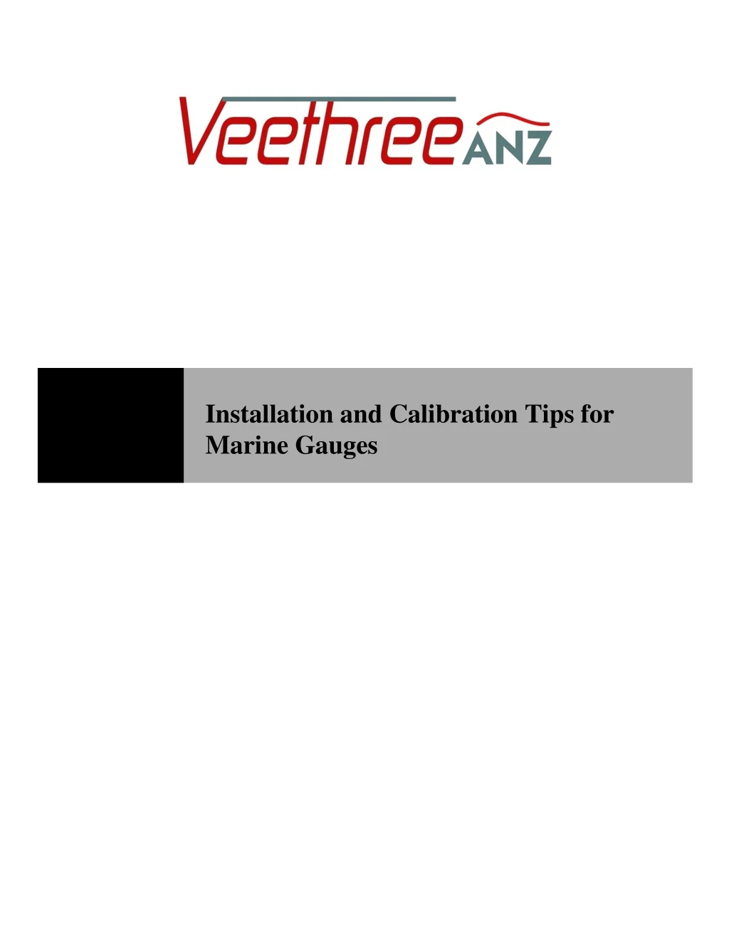 PPT - Installation and Calibration Tips for Marine Gauges PowerPoint ...