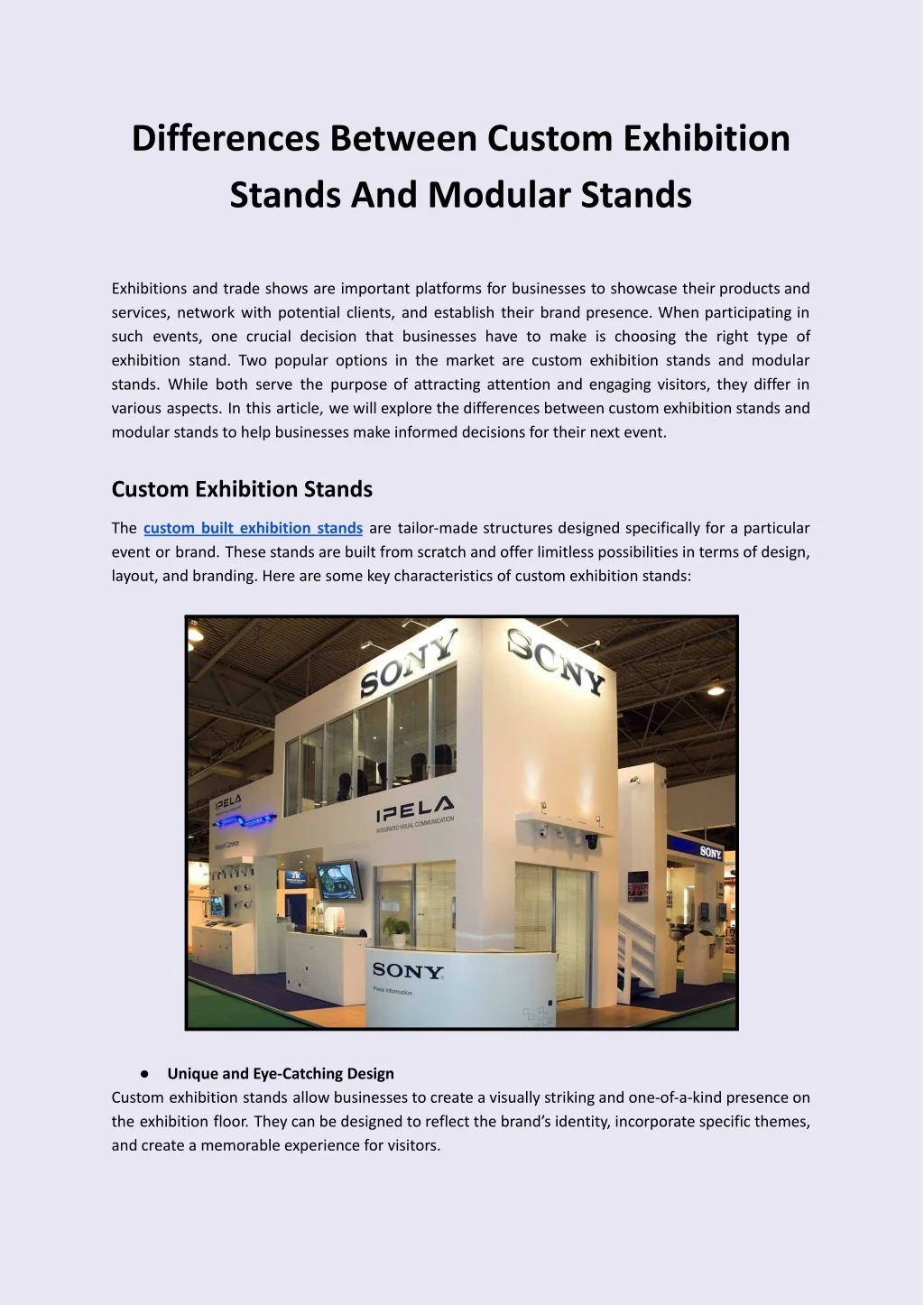 PPT - Differences Between Custom Exhibition Stands And Modular Stands PowerPoint Presentation ...