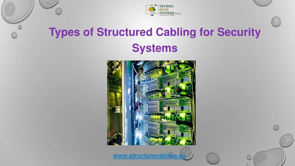 PPT - Types of Structured Cabling for Security Systems PowerPoint ...