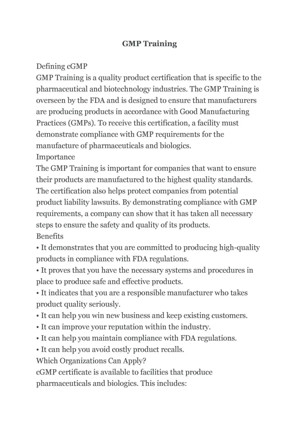PPT - GMP Training PowerPoint Presentation, free download - ID:12389292
