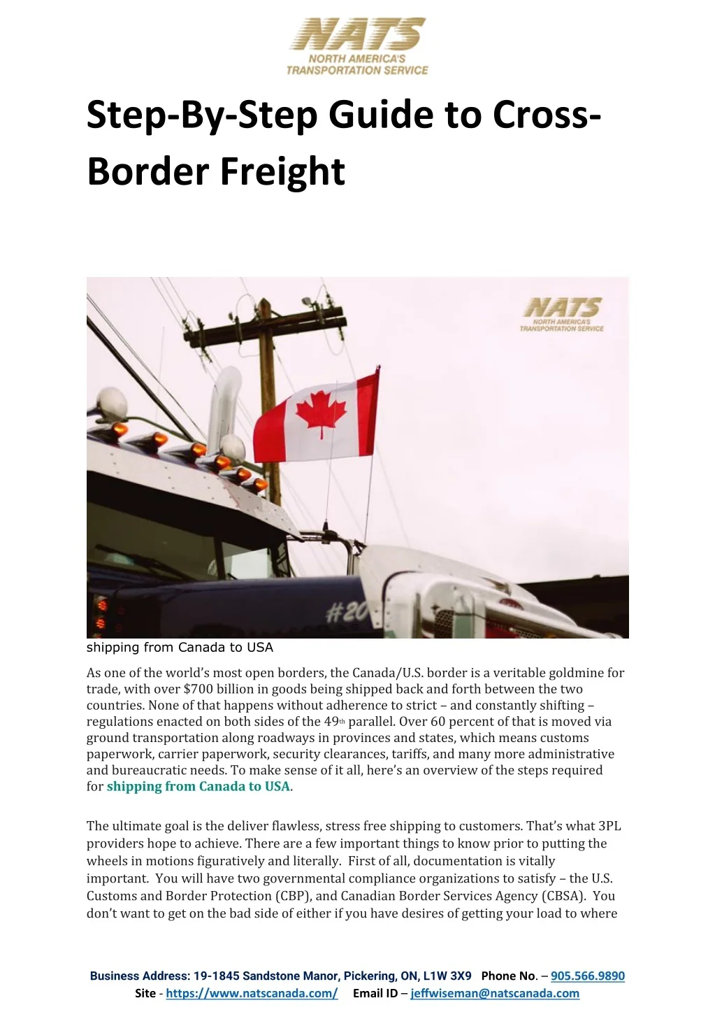 PPT - Step-By-Step Guide to Cross-Border Freight PowerPoint ...