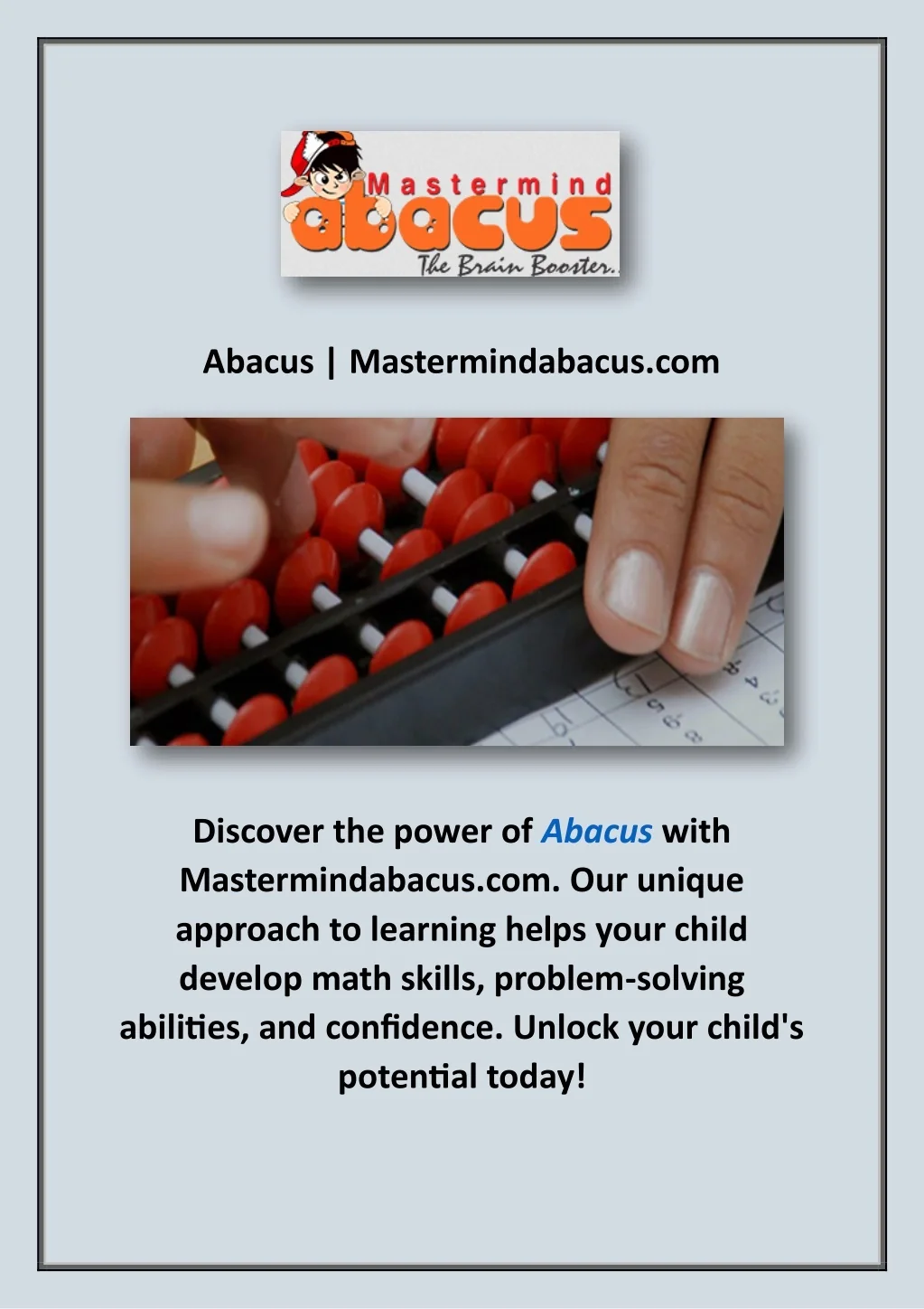 PPT - Abacus | Mastermindabacus.com PowerPoint Presentation, free ...