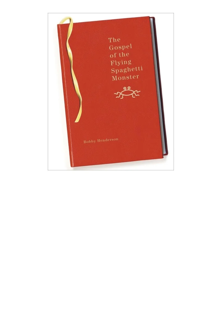 PPT - ebook download The Gospel of the Flying Spaghetti Monster ...