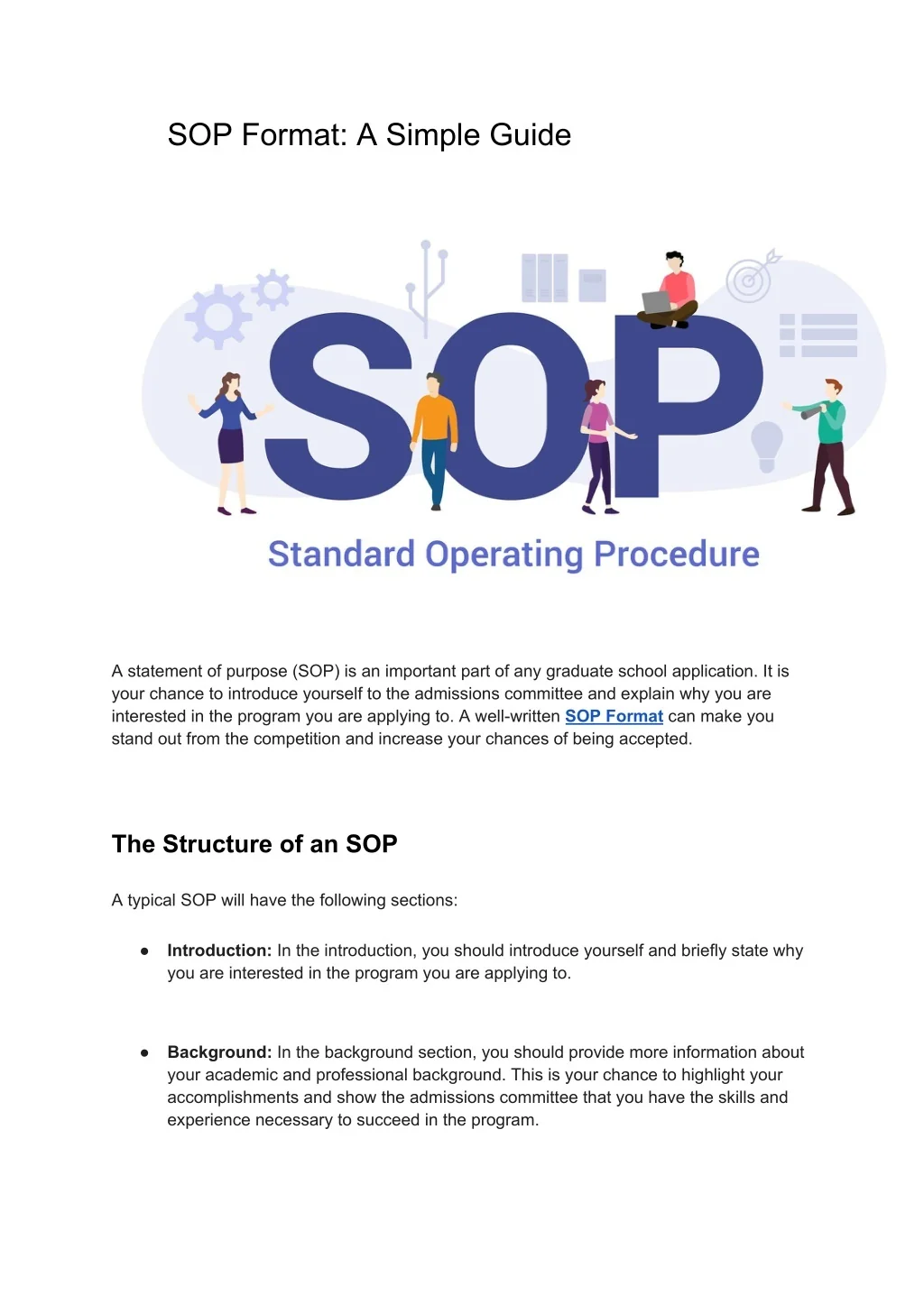 PPT - SOP Format PowerPoint Presentation, free download - ID:12398777