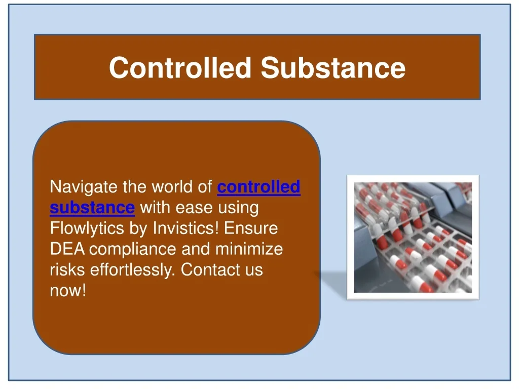 PPT - Controlled Substance PowerPoint Presentation, free download - ID ...