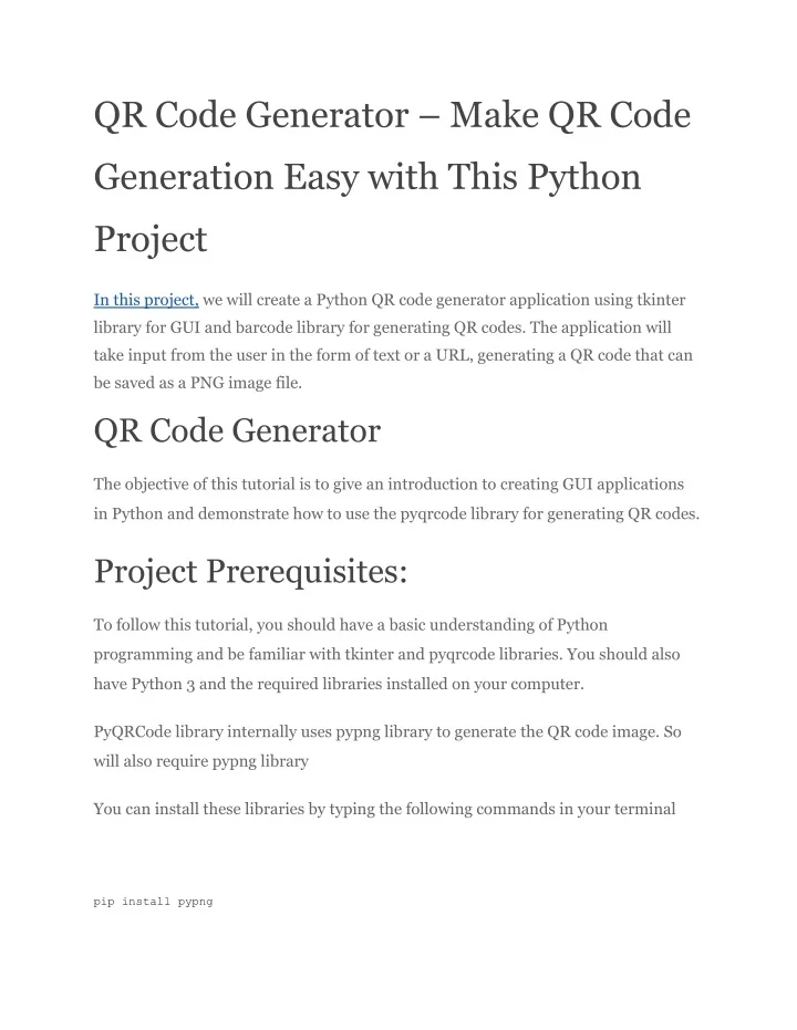 PPT QR Code Generator Make QR Code Generation Easy With This Python 