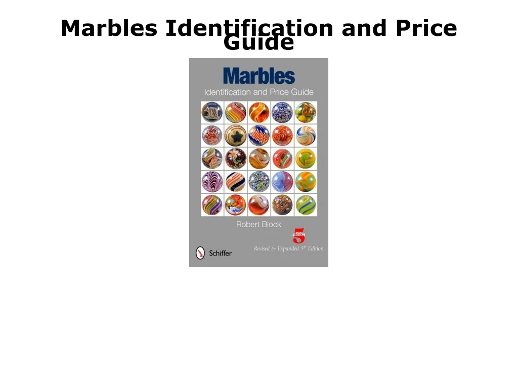 PPT - PDF Marbles Identification and Price Guide ipad PowerPoint ...