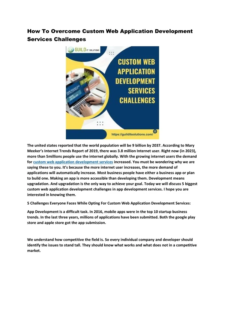 PPT - Biggest Problem is App Designing While Opting For Custom Web ...