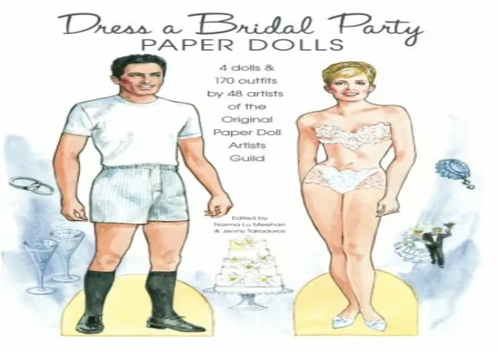 Ppt Dress A Bridal Party Paper Dolls 4 Dolls And 170 Outfits By 48 Artists Of The Original