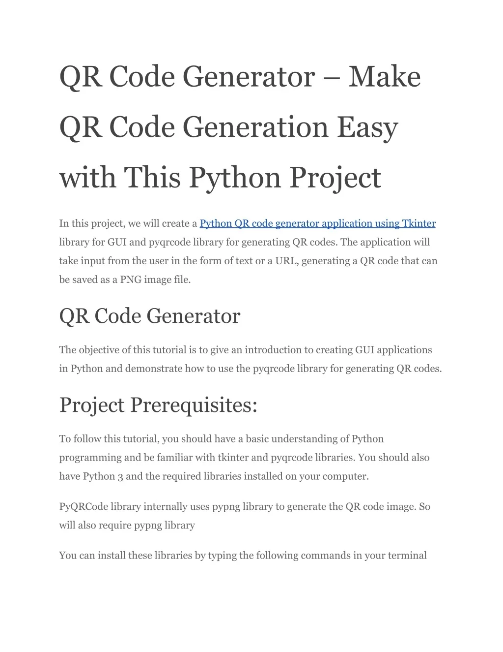 PPT - QR Code Generator – Make QR Code Generation Easy with This Python Project PowerPoint ...