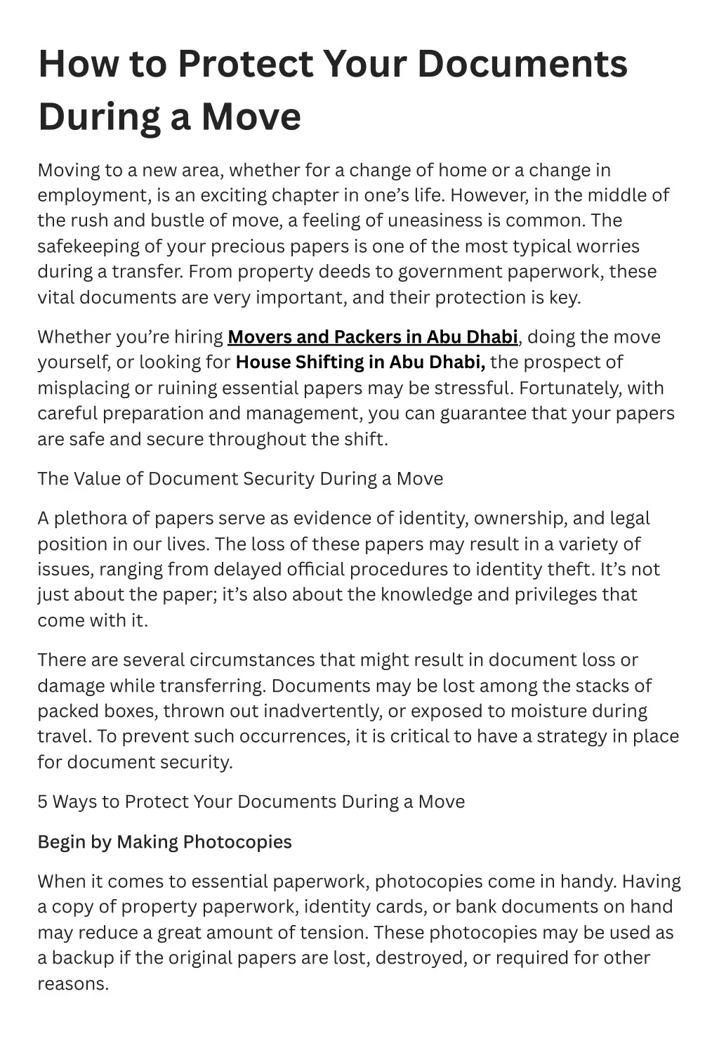 PPT - How to Protect Your Documents During a Move PowerPoint ...
