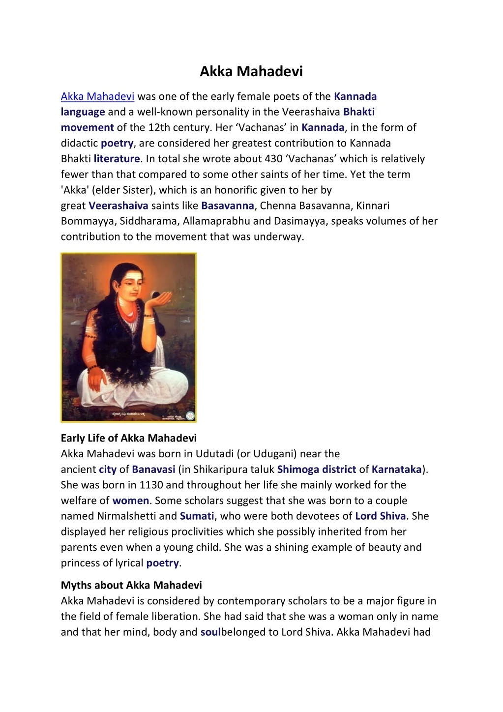 PPT - Akka Mahadevi PowerPoint Presentation, free download - ID:12421363