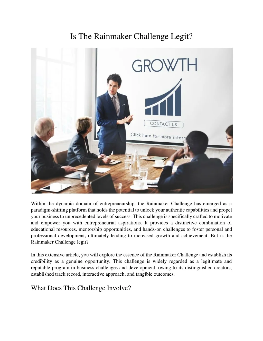 PPT - Is The Rainmaker Challenge Legit PowerPoint Presentation, free download - ID:12421447