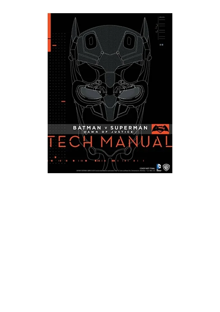 PPT - Download Batman V Superman Dawn Of Justice Tech Manual unlimited ...