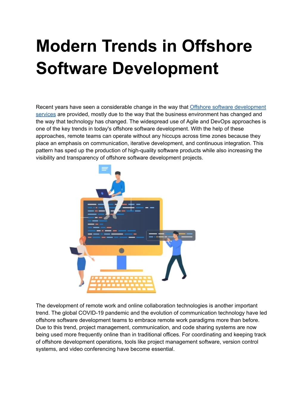 PPT - Offshore software development PowerPoint Presentation, free download - ID:12427636