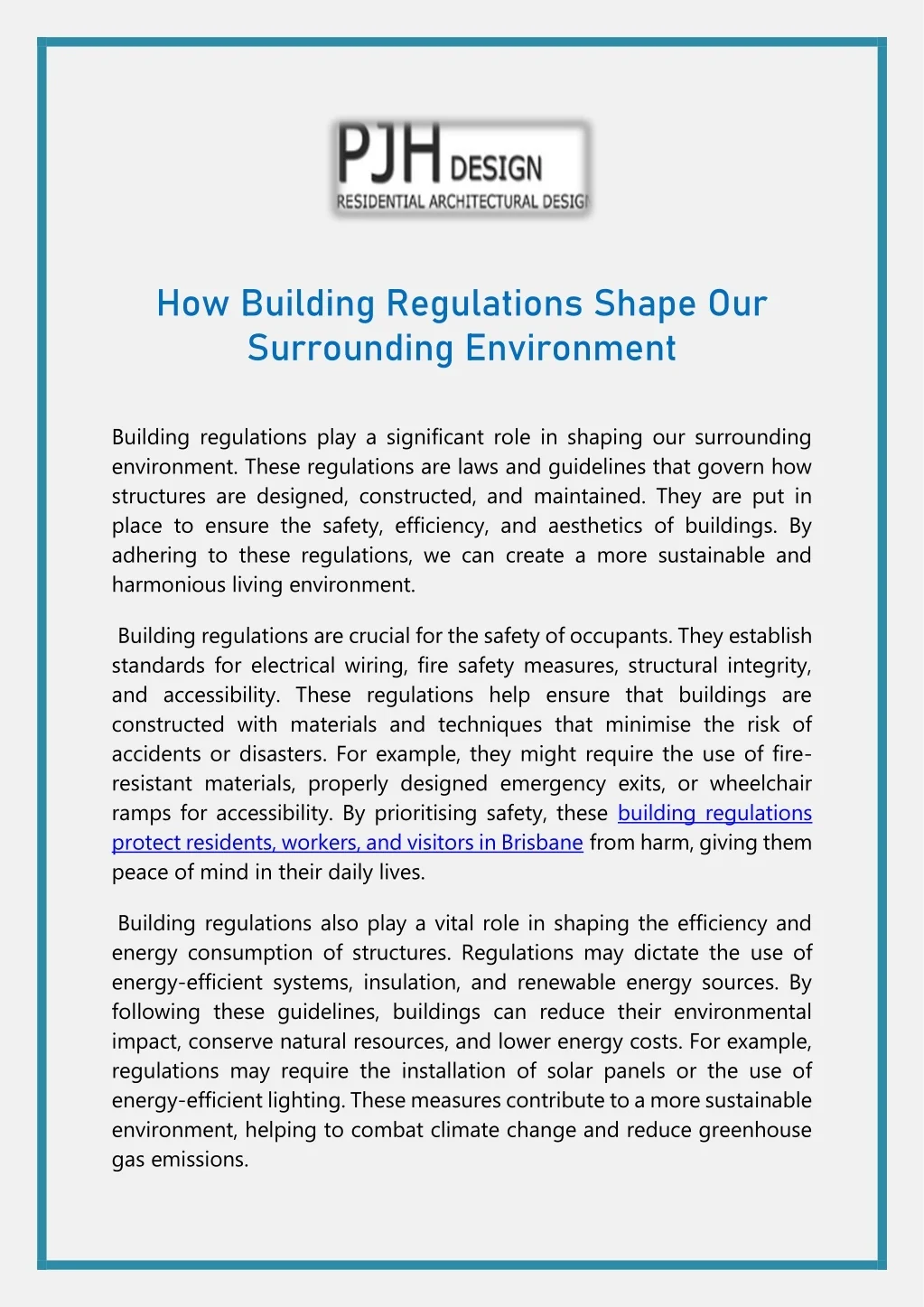 PPT - How Building Regulations Shape Our Surrounding Environment ...