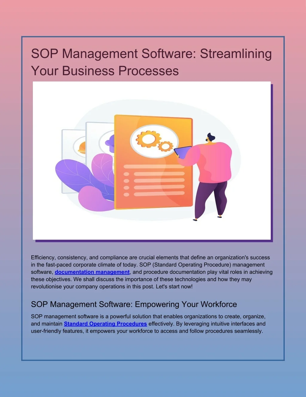 PPT - SOP Management Software: Streamlining Your Business Processes ...