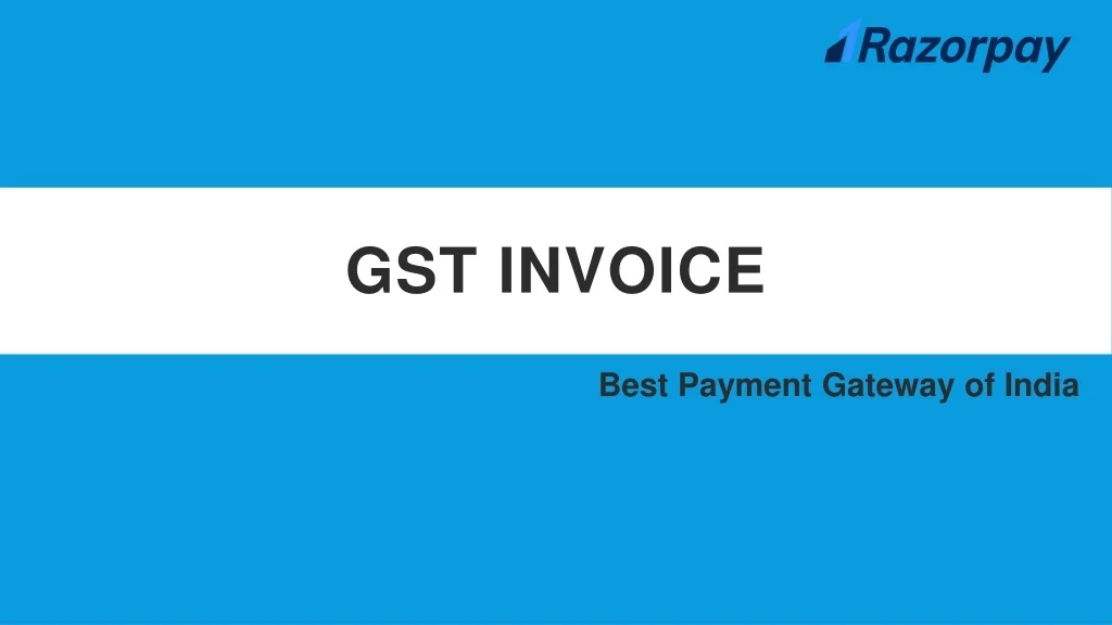 PPT - GST Invoice PowerPoint Presentation, free download - ID:12434133