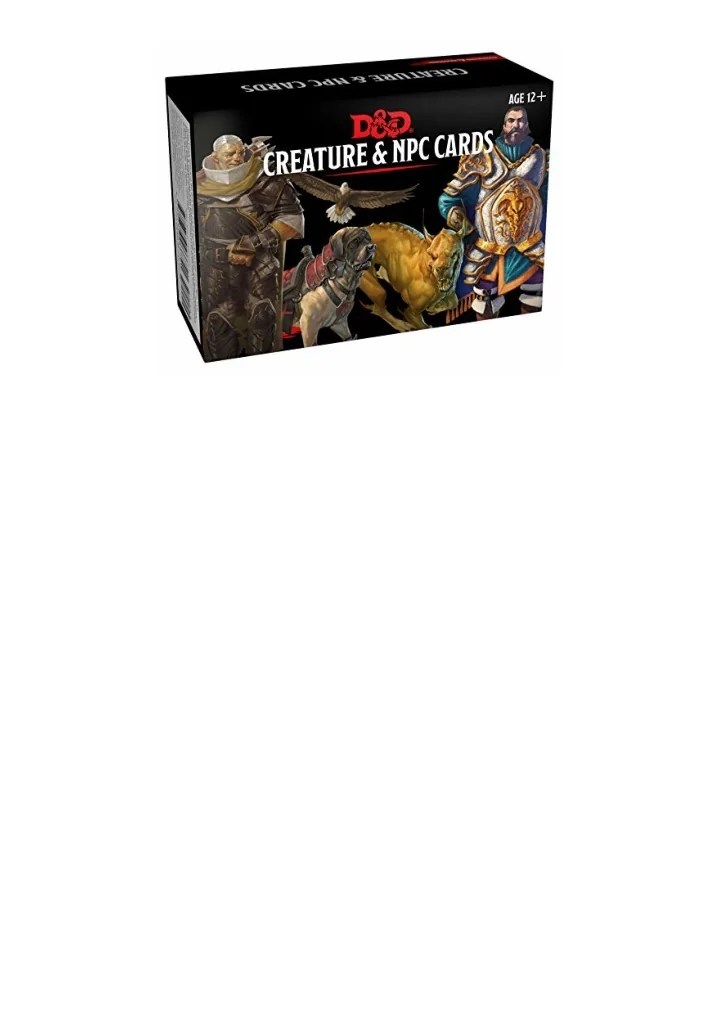 PPT - Download Dungeons and Dragons Spellbook Cards Creature and NPC ...