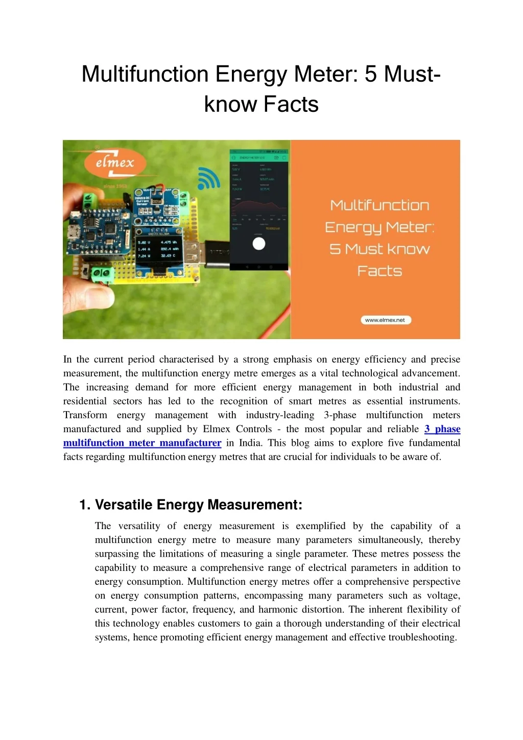 PPT - Multifunction Energy Meter 5 Must-know Facts PowerPoint ...