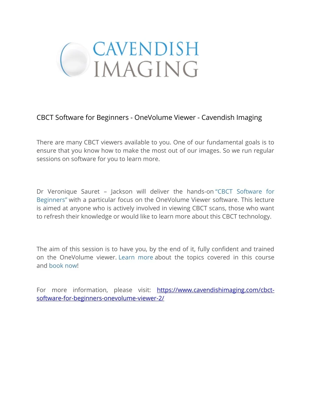 PPT - CBCT Software for Beginners - OneVolume Viewer - Cavendish ...