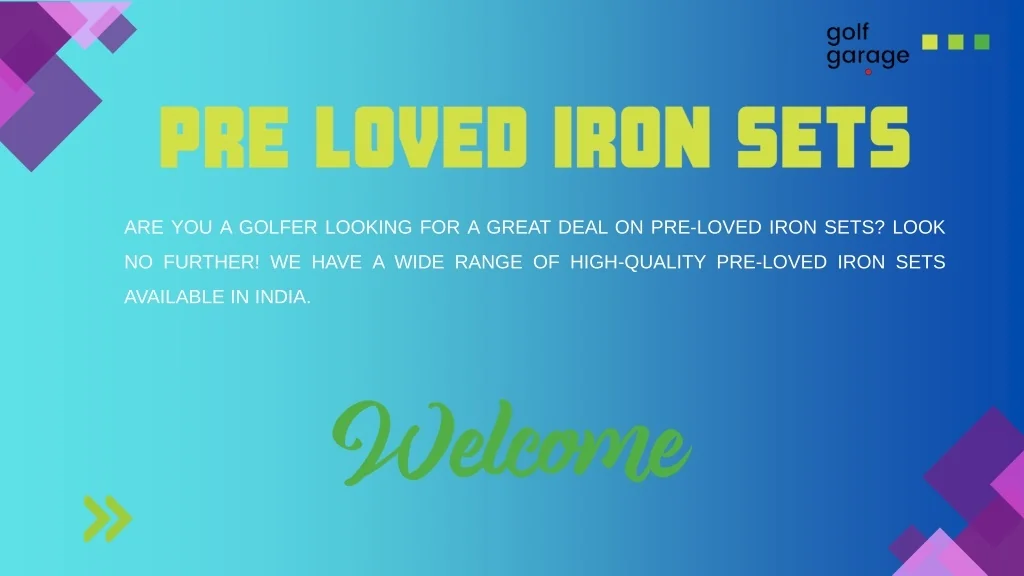 PPT - PRE LOVED IRON SETS PowerPoint Presentation, free download - ID ...