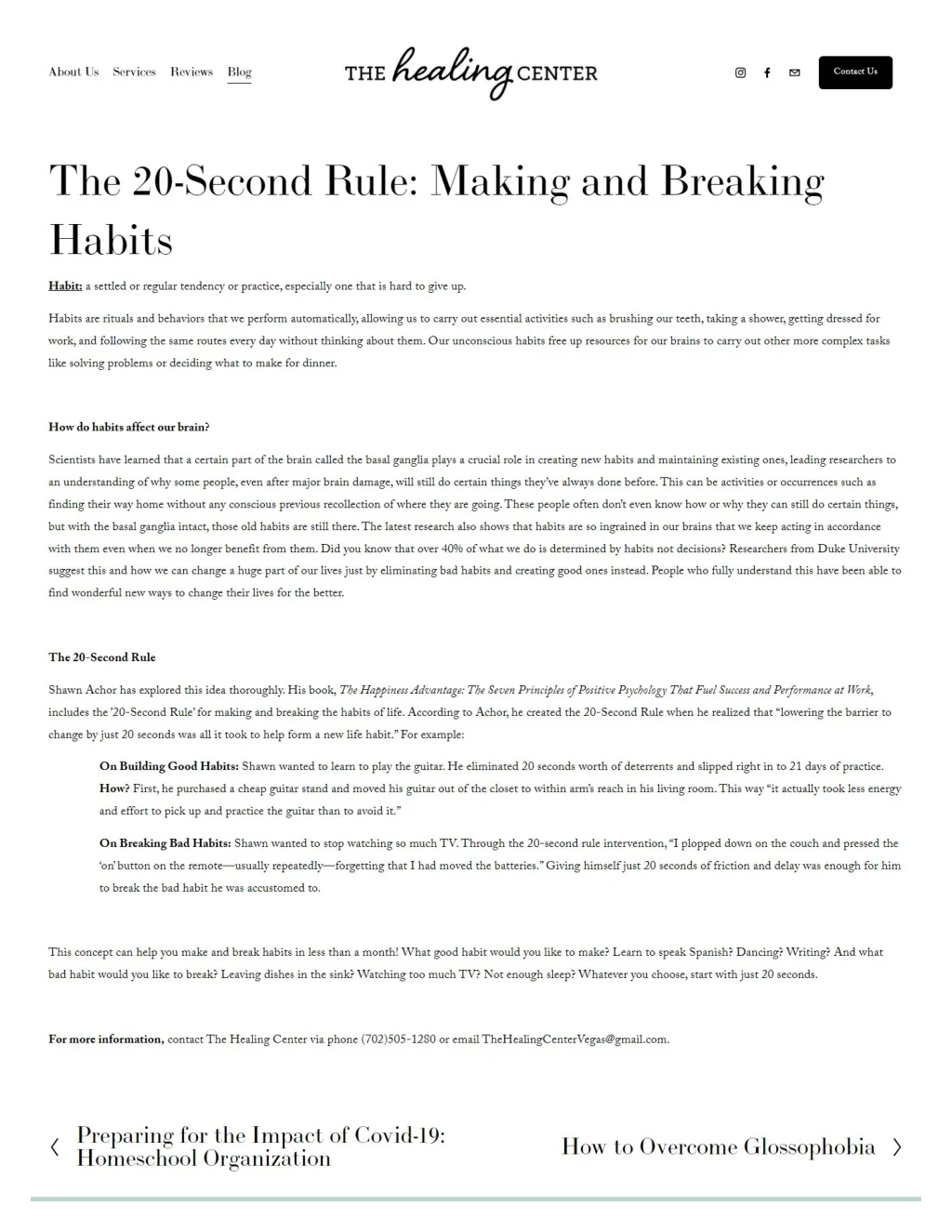 PPT - The 20-Second Rule Making and Breaking Habits PowerPoint ...