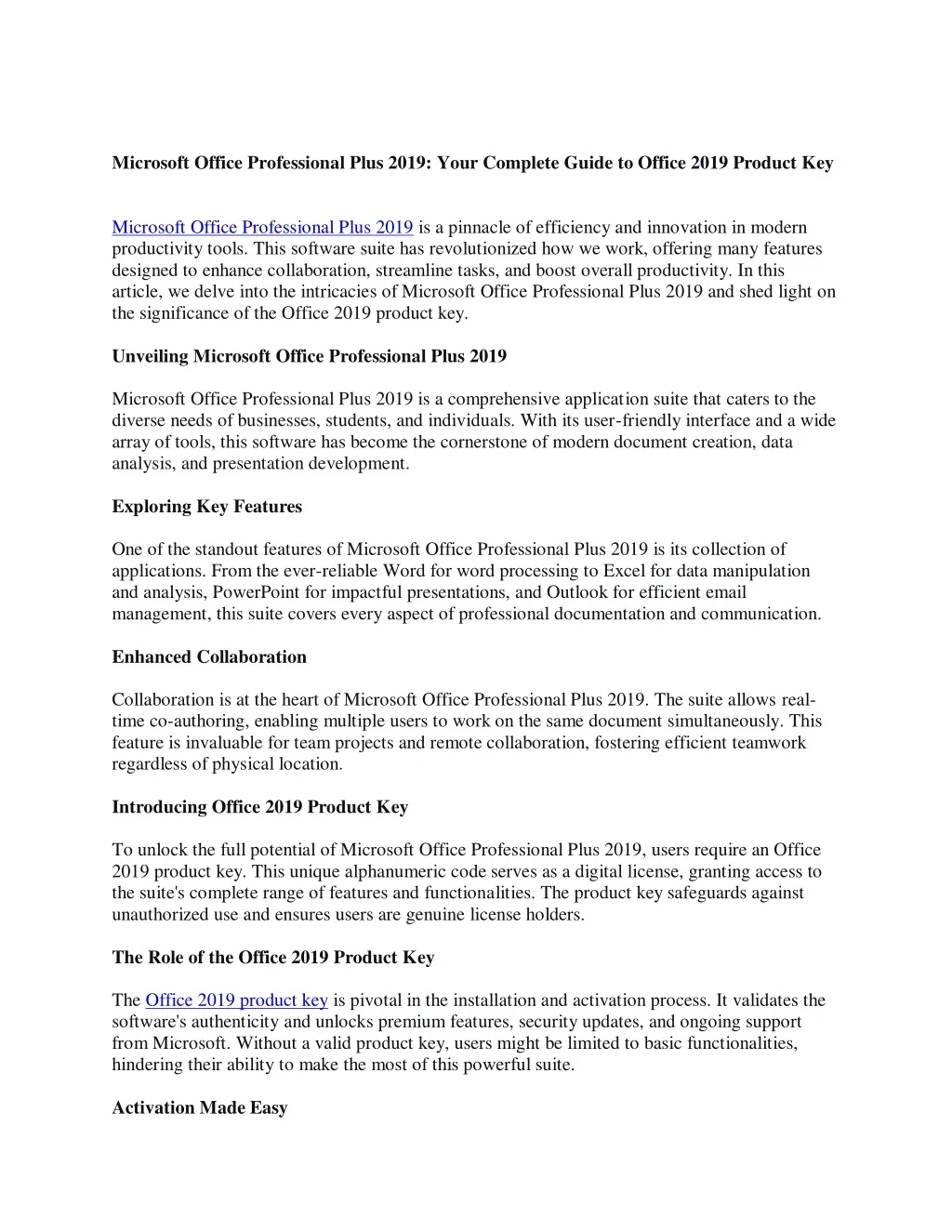 PPT - Microsoft Office Professional Plus 2019: Your Complete Guide to ...