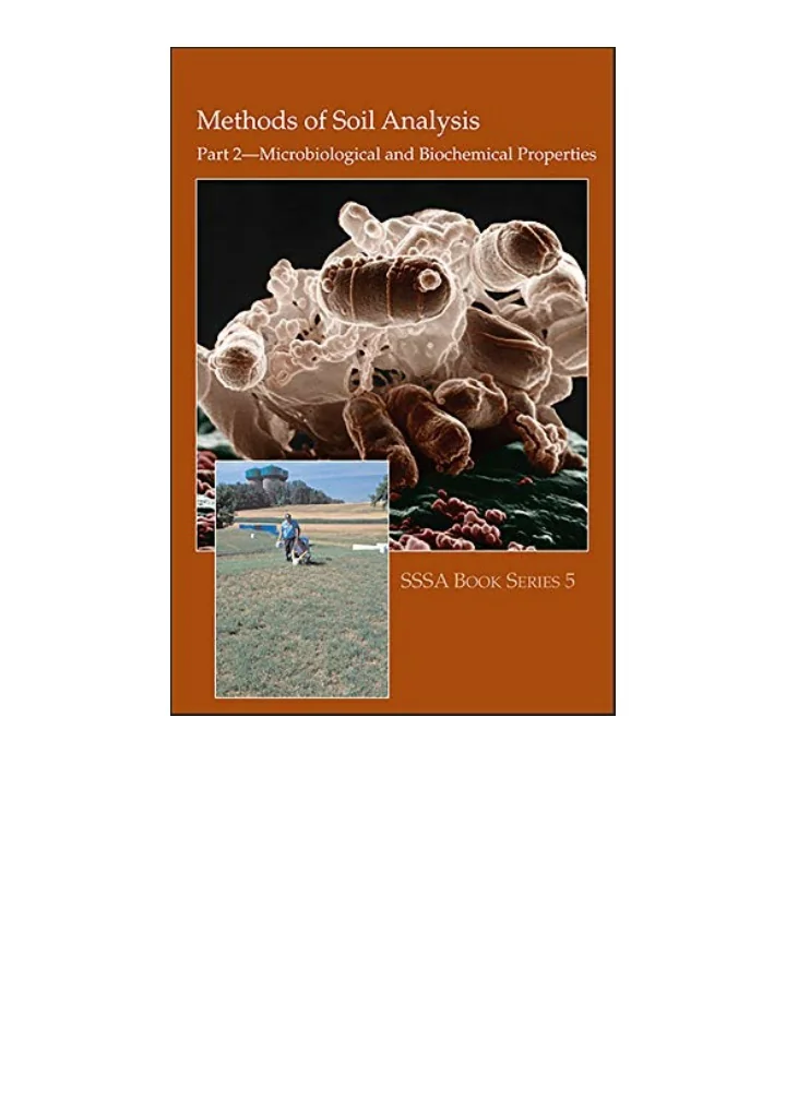 PPT - Kindle online PDF Methods of Soil Analysis Part 2 Microbiological ...