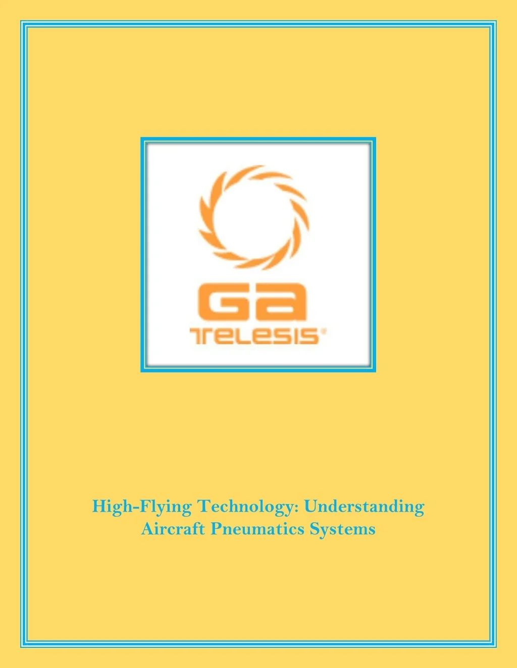 PPT - High-Flying Technology Understanding Aircraft Pneumatics Systems ...