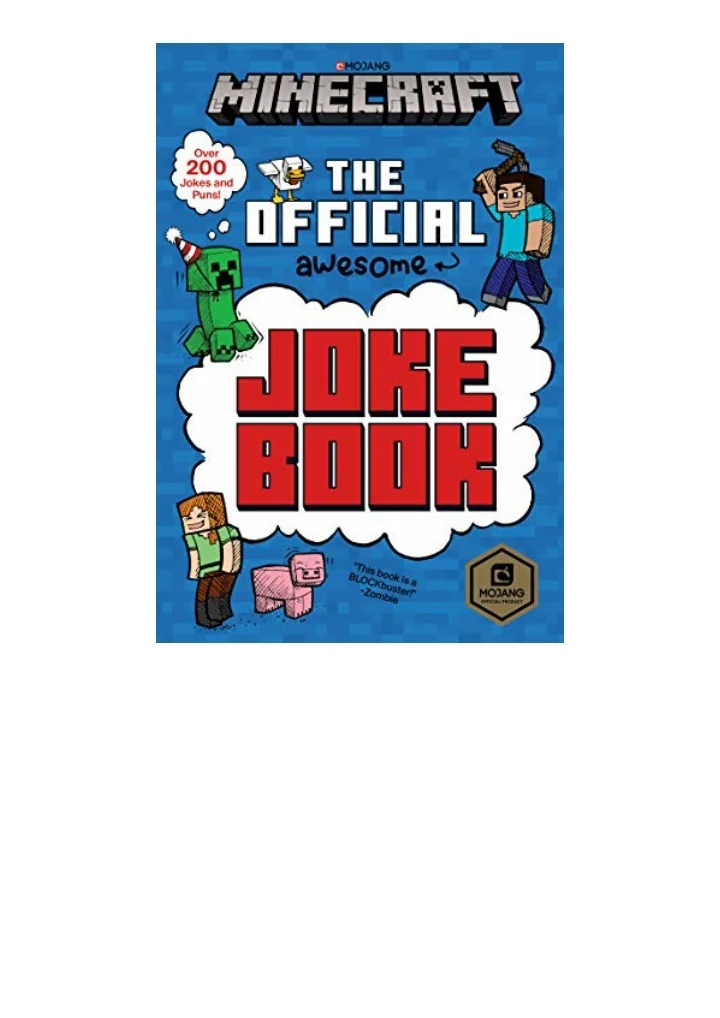PPT - Download PDF Minecraft The Official Joke Book Minecraft for ...