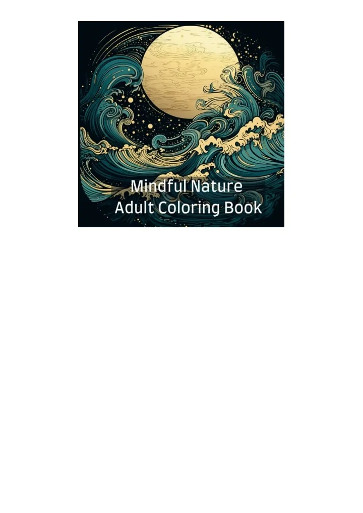 PPT - Download Mindful Nature Adult Coloring Book For mindfulness ...