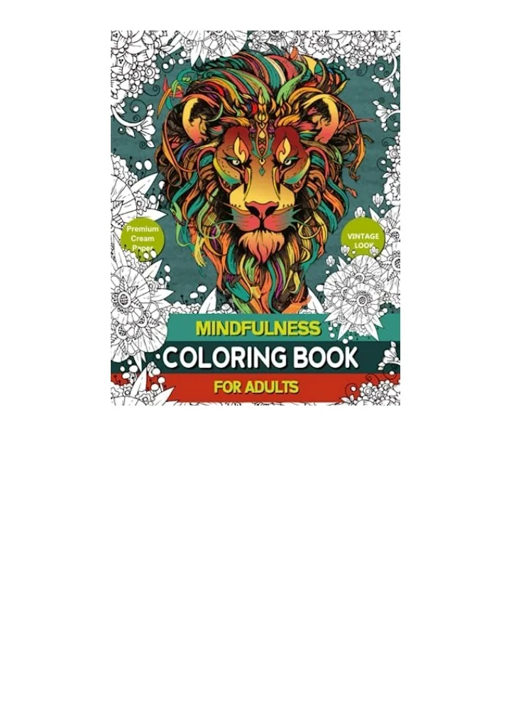 PPT - Ebook download Mindfullness Coloring Book for adults Premium ...