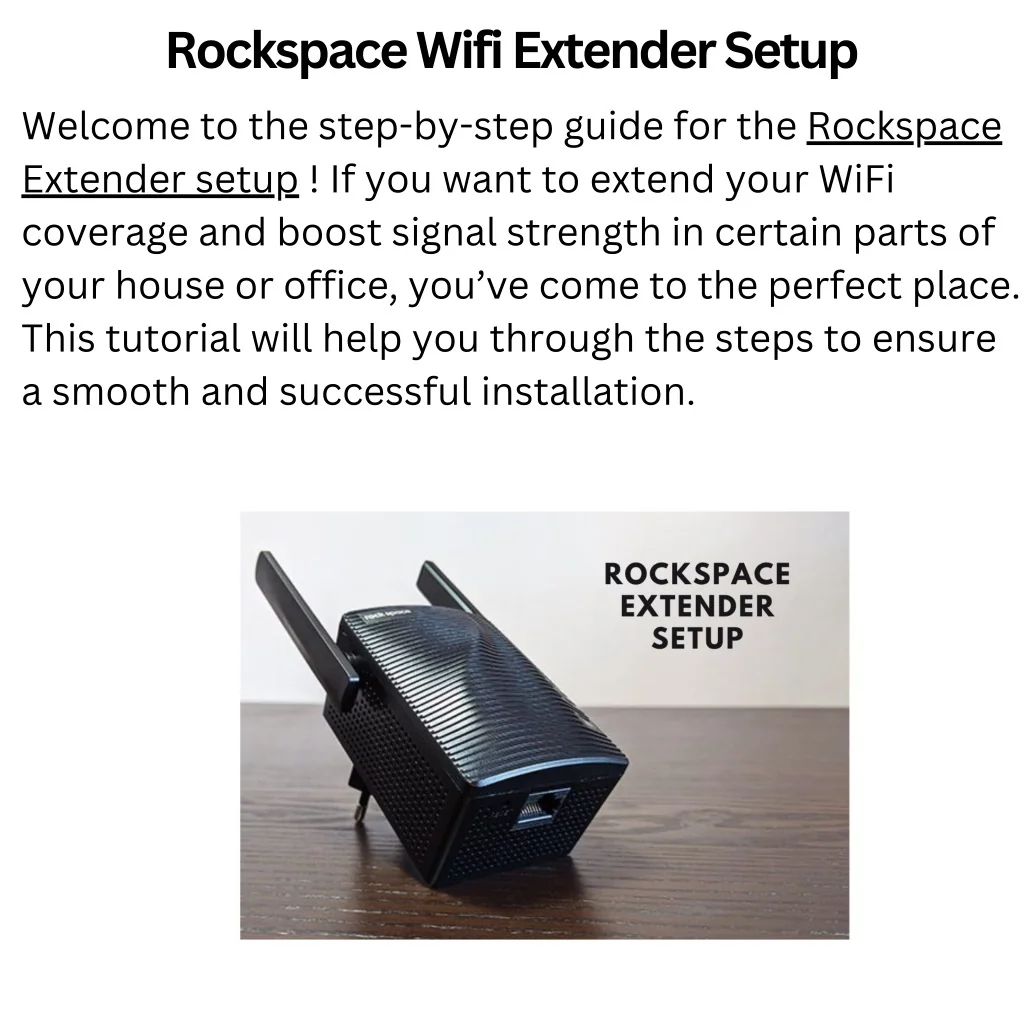 PPT - Rockspace Wifi Extender Setup PowerPoint Presentation, free ...