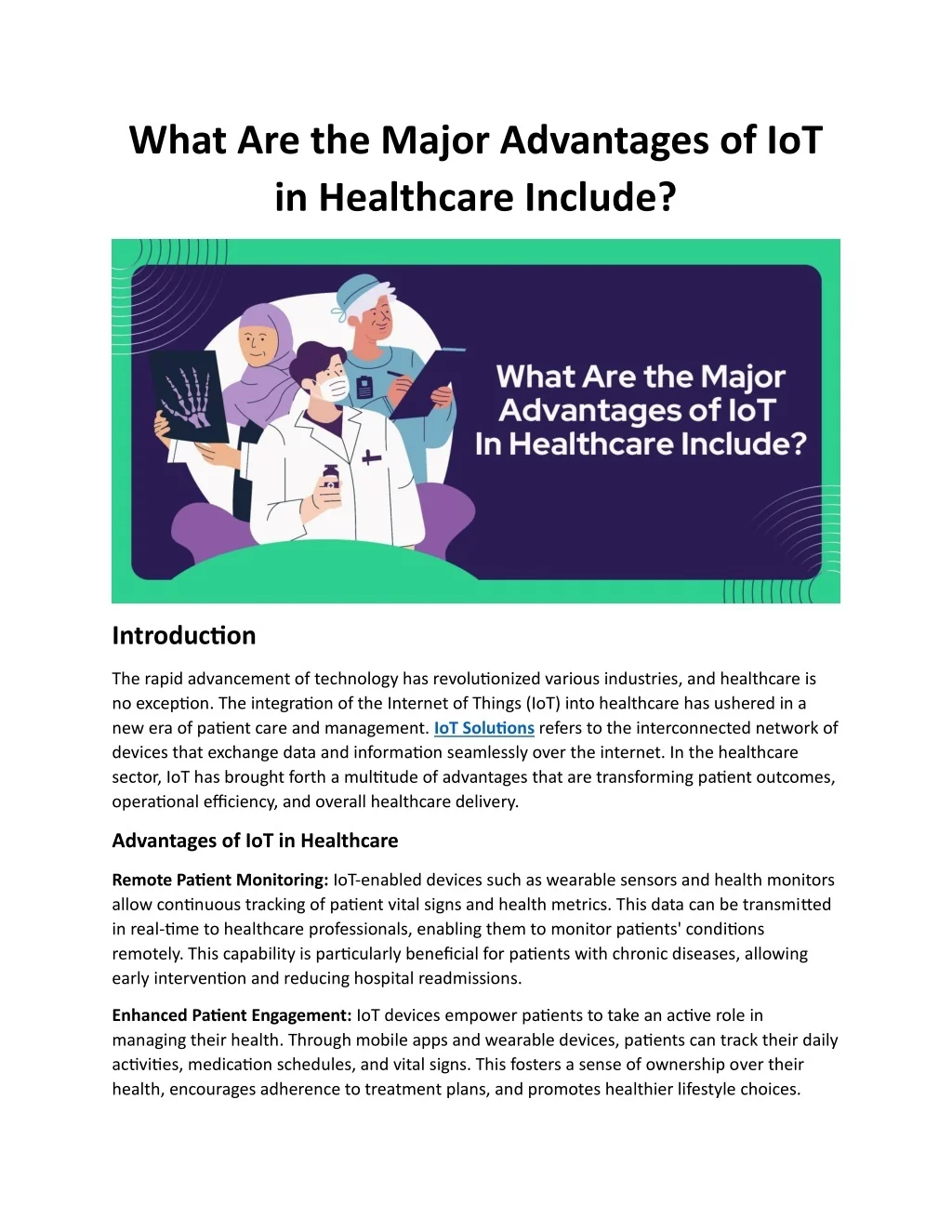 PPT - Major Advantages of IoT in Healthcare PowerPoint Presentation ...
