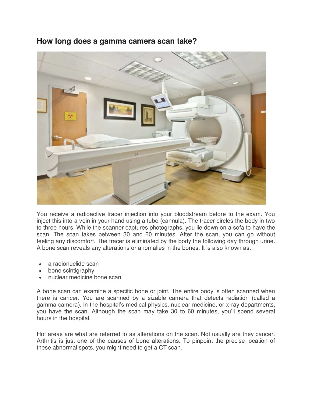 PPT - How long does a gamma camera scan take PowerPoint Presentation ...