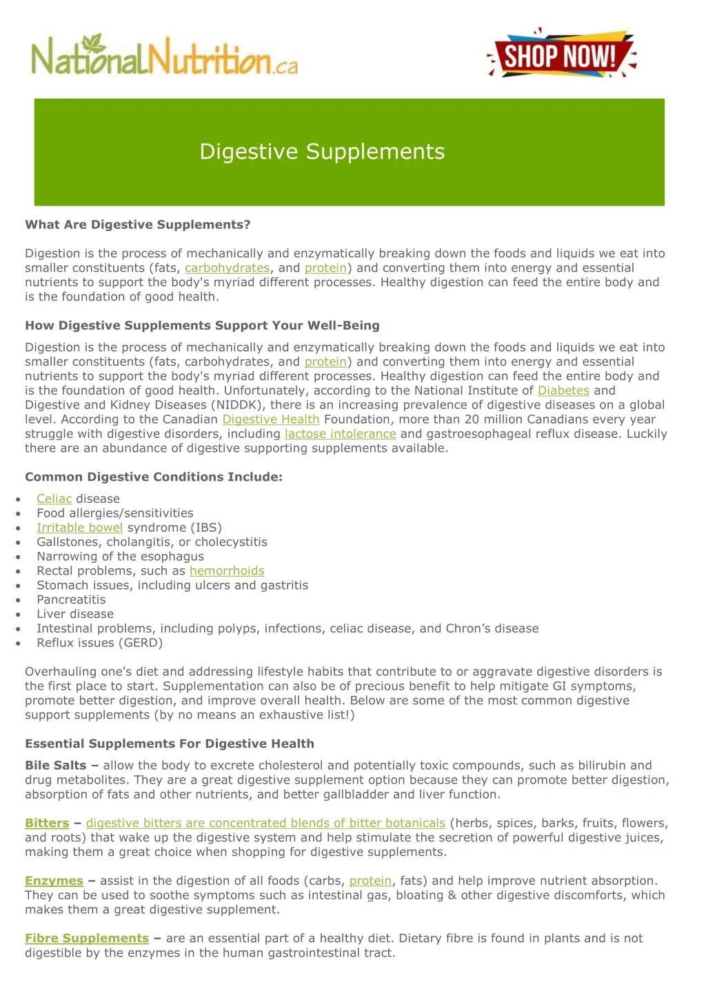 PPT - Digestive Supplements PowerPoint Presentation, free download - ID ...