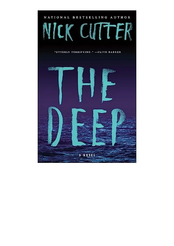 PPT - Download The Deep A Novel free acces PowerPoint Presentation ...