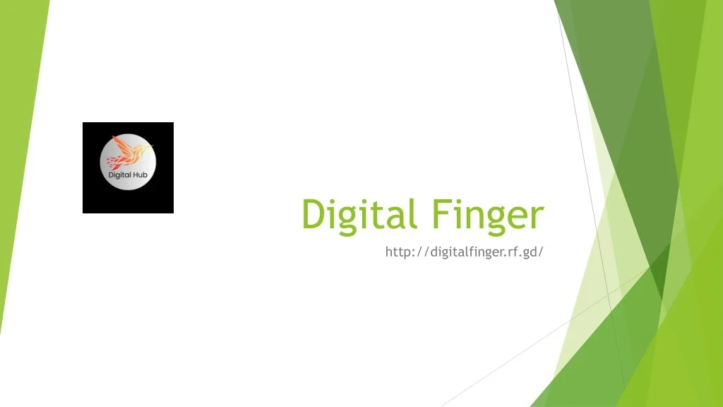 PPT - Digital Finger PowerPoint Presentation, free download - ID:12453474