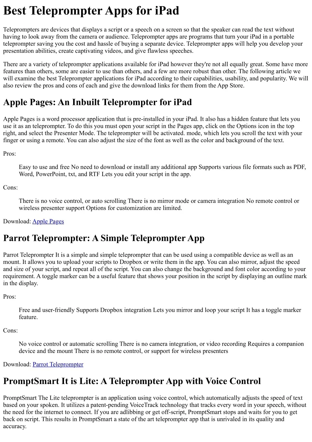 PPT - Best Teleprompter Apps for iPad PowerPoint Presentation, free ...