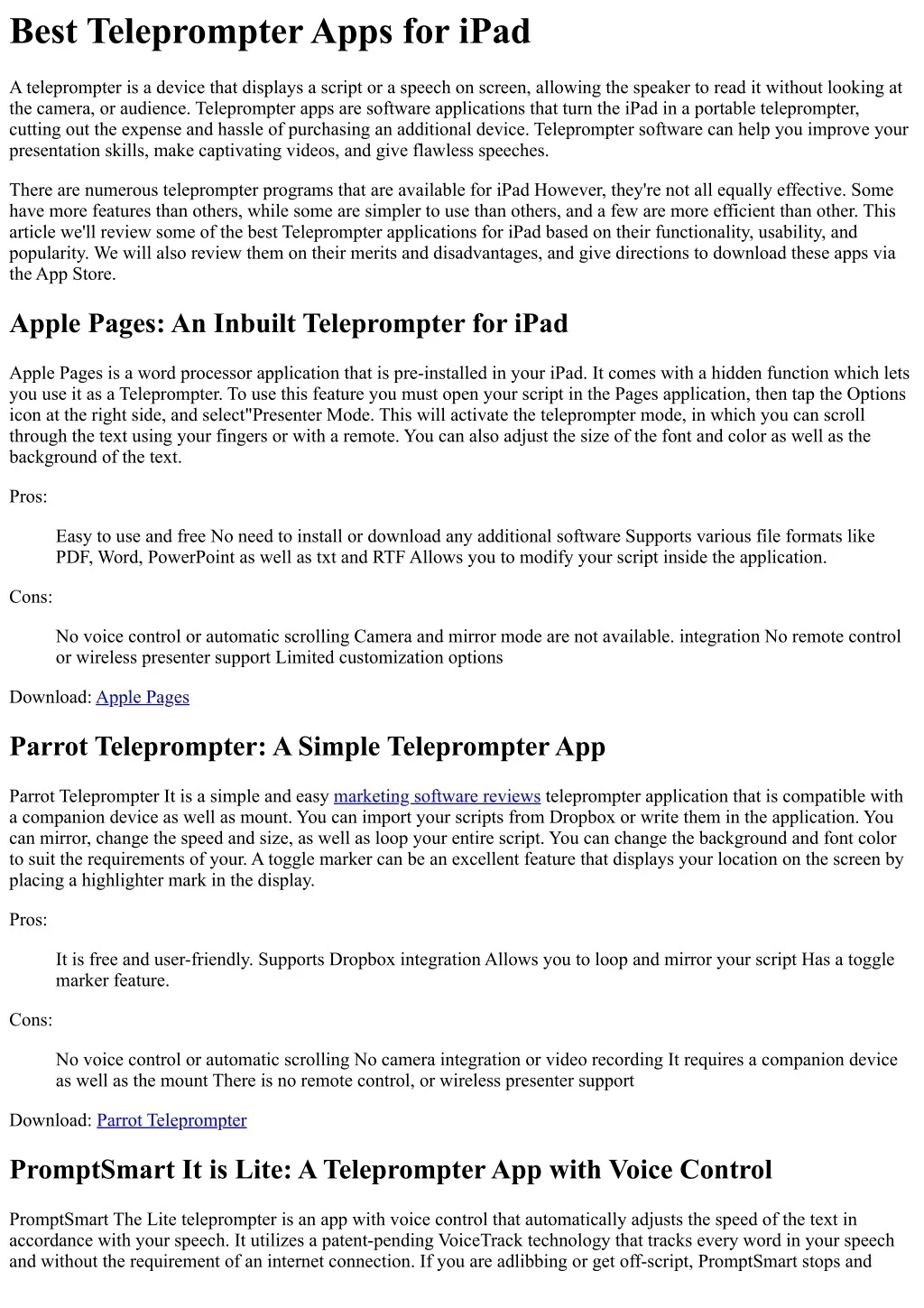 PPT - Best Teleprompter Apps for iPad PowerPoint Presentation, free ...