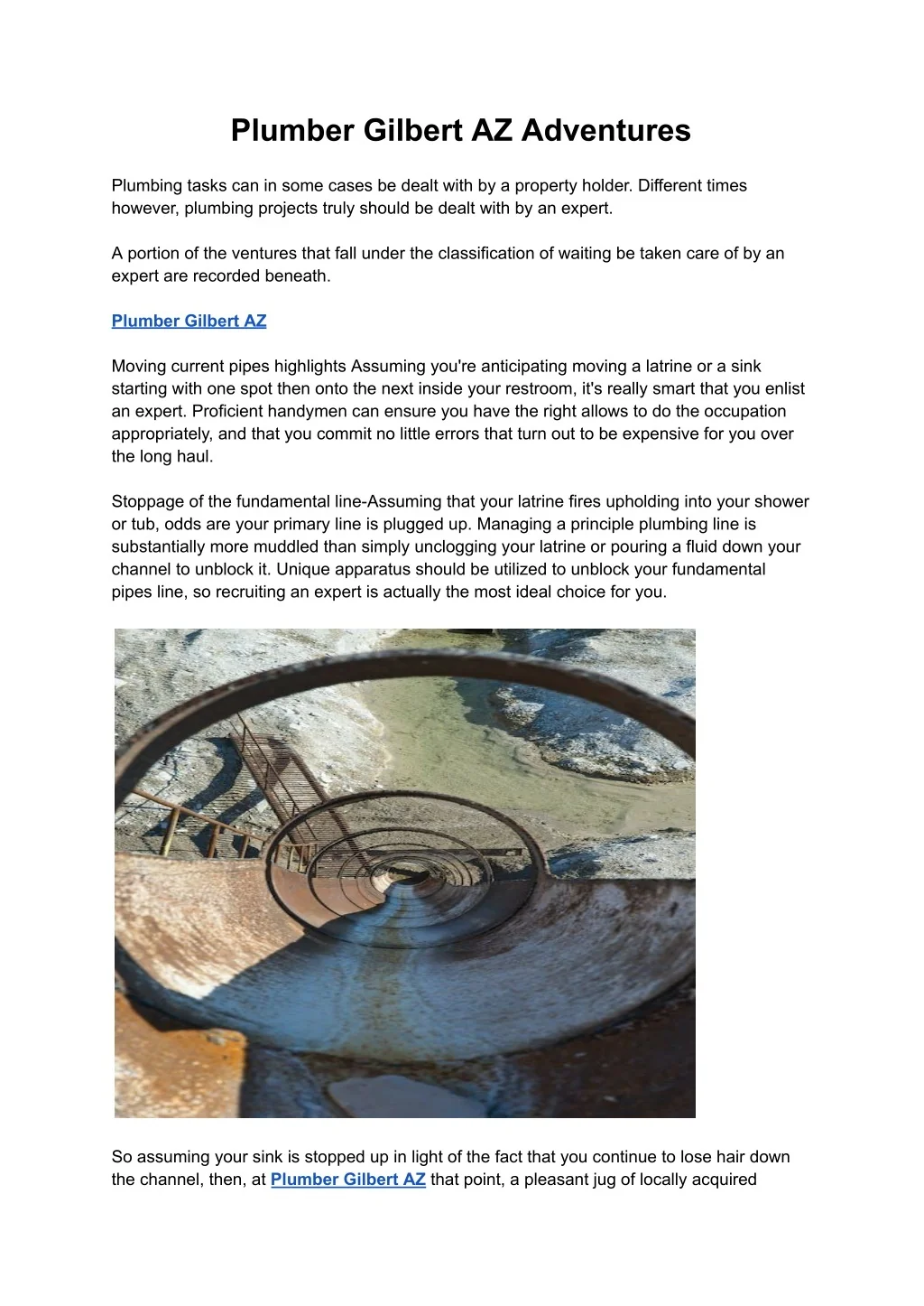 PPT - Plumber Gilbert AZ Adventures PowerPoint Presentation, free ...