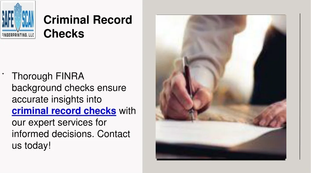 PPT - Criminal Record Checks PowerPoint Presentation, free download - ID:12458823