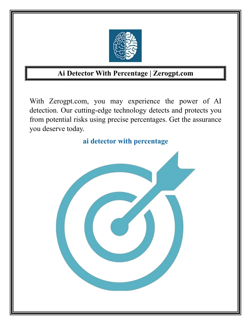 PPT - Ai Detector With Percentage Zerogpt.com PowerPoint Presentation ...