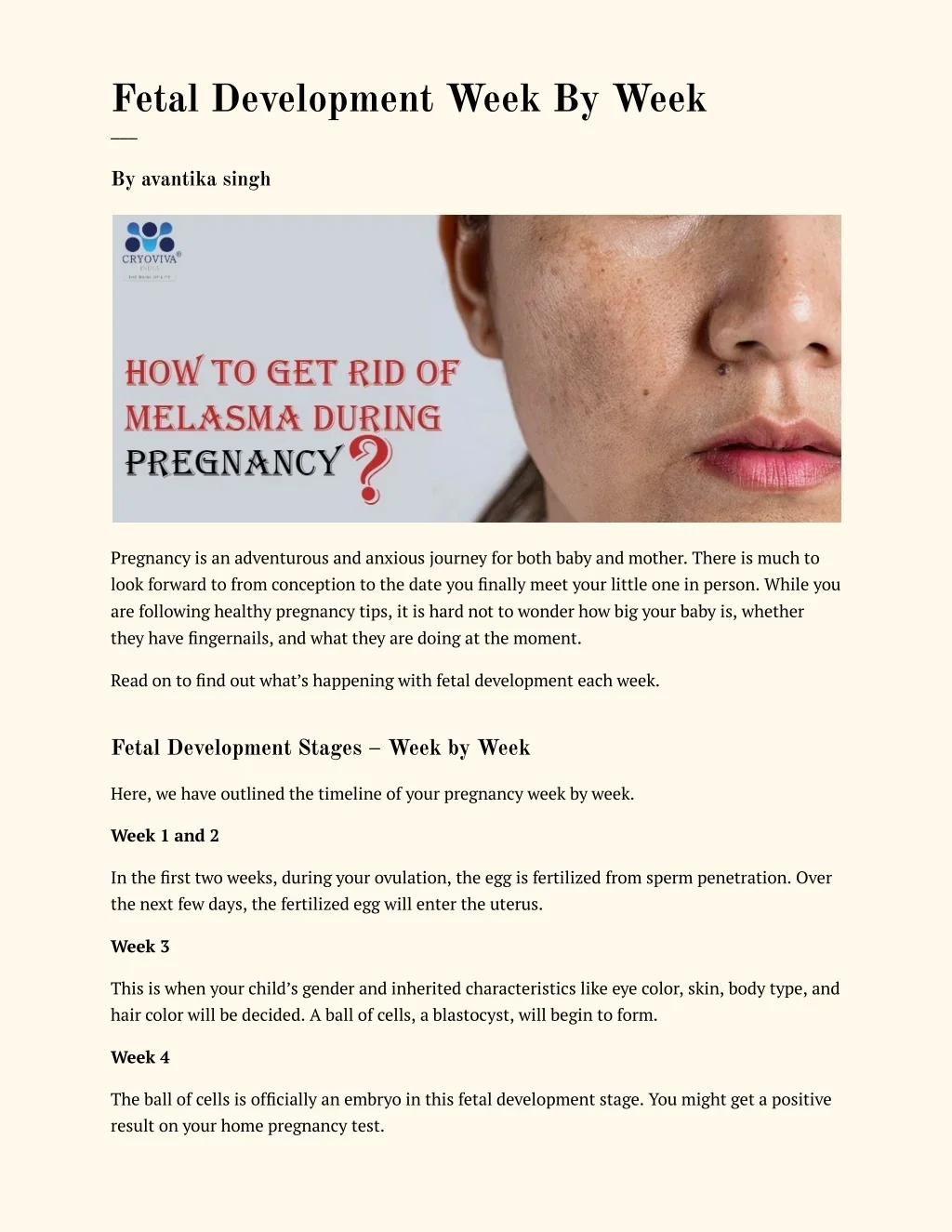PPT - Fetal Development Week By Week PowerPoint Presentation, free ...