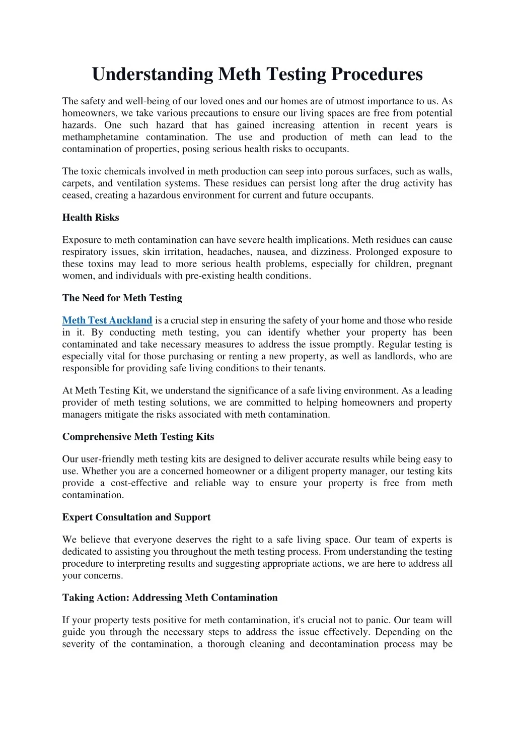 PPT - Understanding Meth Testing Procedures PowerPoint Presentation ...