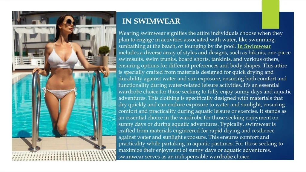PPT - in swimwear PowerPoint Presentation, free download - ID:12466482