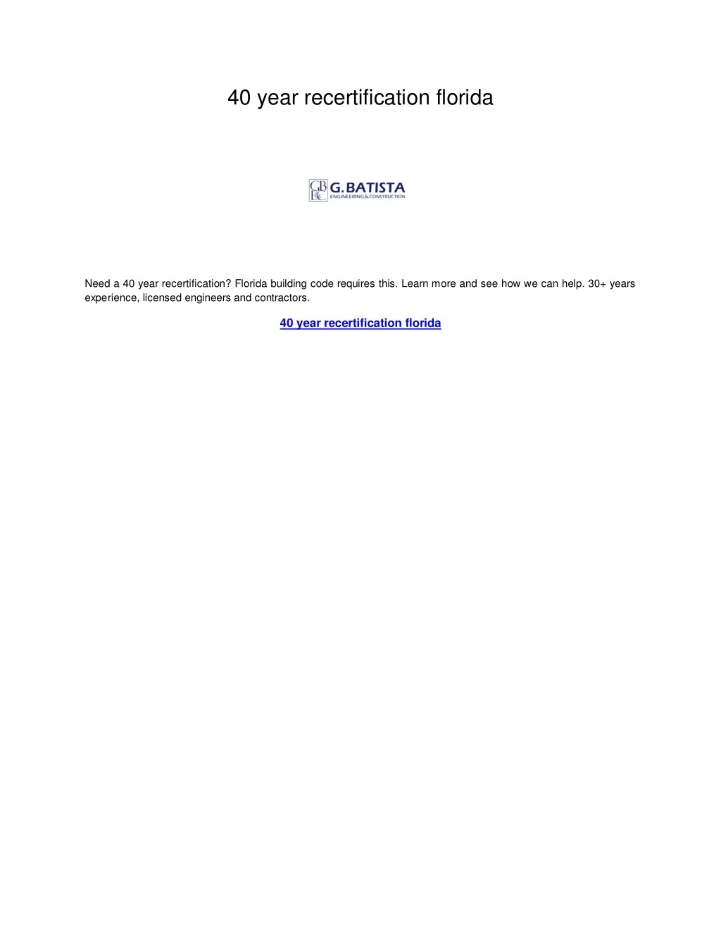 PPT - 40 year recertification florida PowerPoint Presentation, free ...