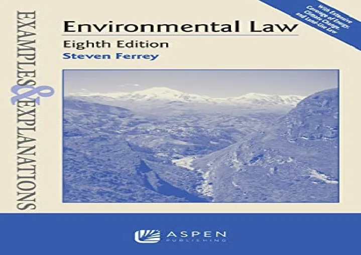 PPT - Examples--Explanations-for-Environmental-Law-Examples ...